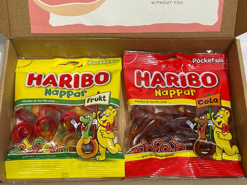 Personalised Gummy Candies Hamper Gift Box Letterbox Birthday Hug in A ...