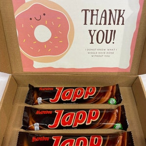 Personalised Swedish Japp Chocolate Hamper Gift Box Letterbox Birthday ...