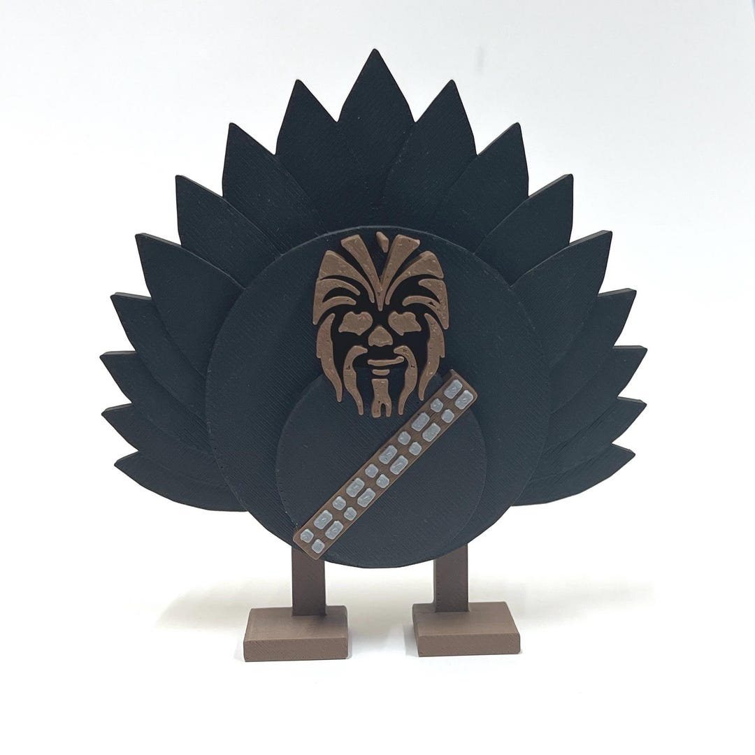Chewbacca Turkey Table Decor Thanksgiving Place Holder Chewy 3D Printed ...