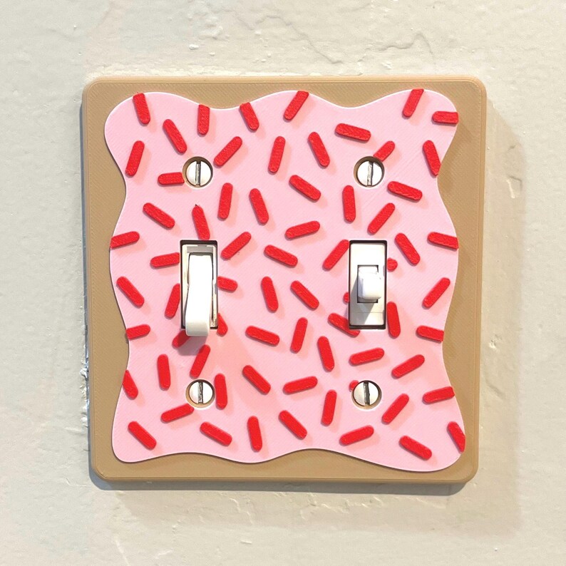 Poptart Double Light Switch Cover for Kids Treat Cover for Light Switch ...