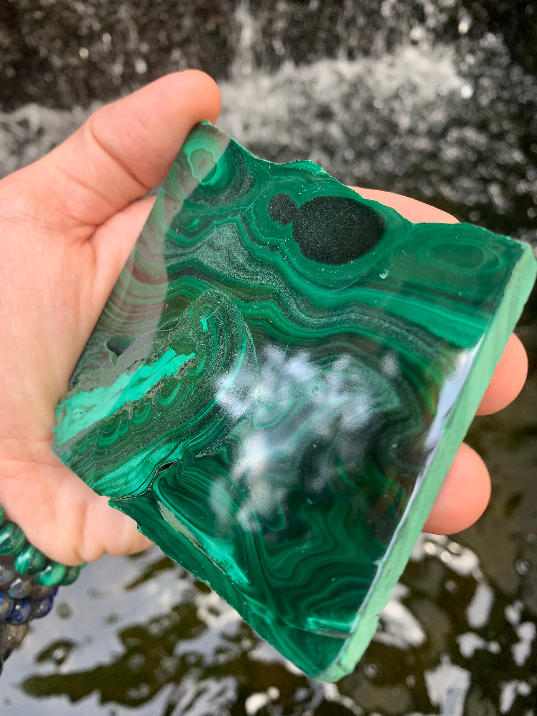 Malachite Slab, Malachite Specimen, Malachite Decor, Jewelry Holder - Etsy