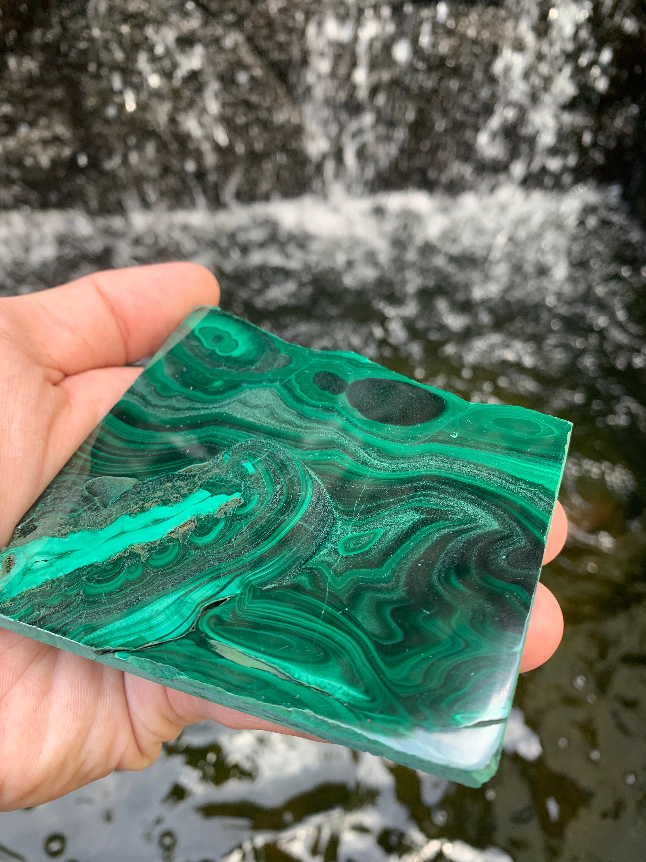 Malachite Slab, Malachite Specimen, Malachite Decor, Jewelry Holder - Etsy