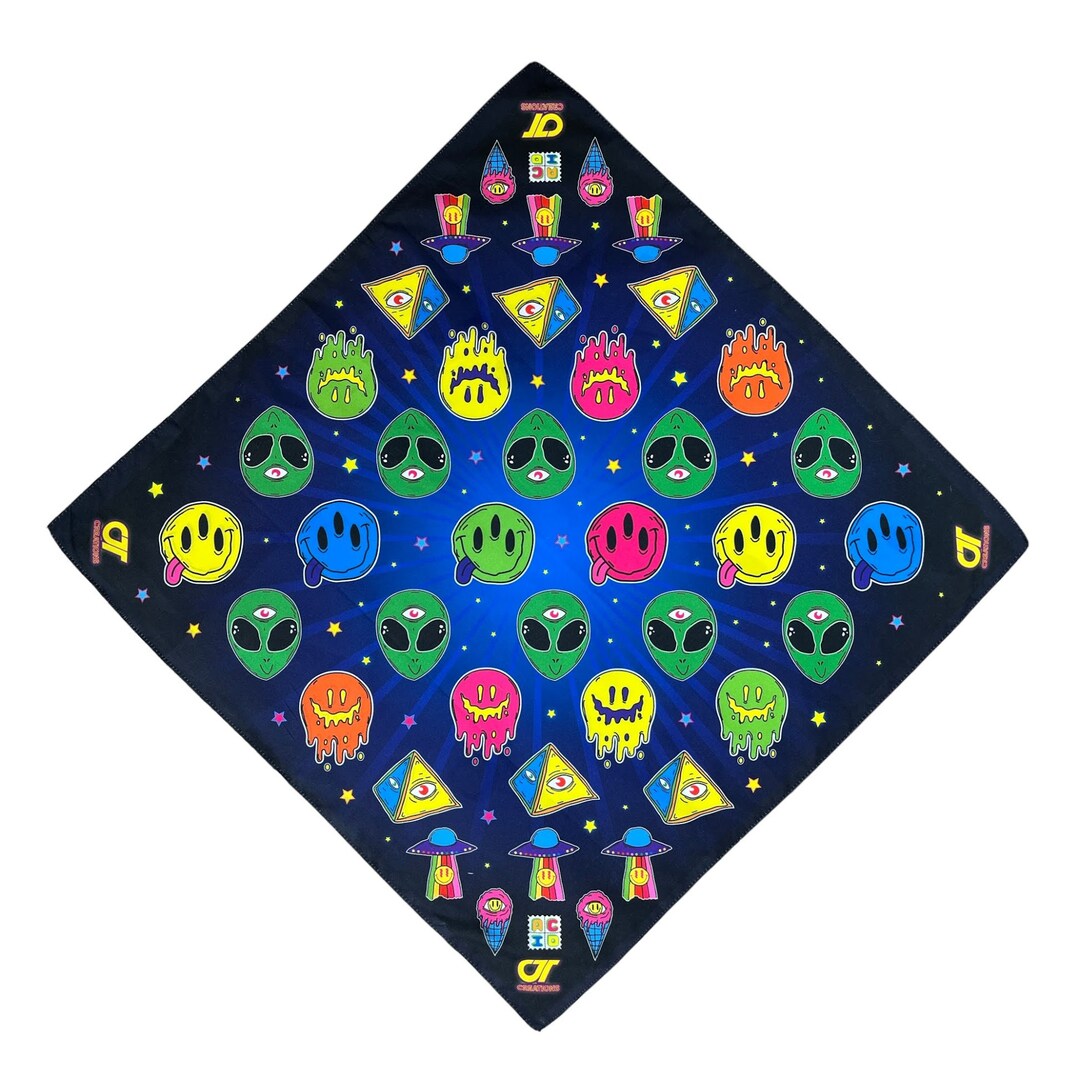 Trippy - Rave Bandana - Etsy