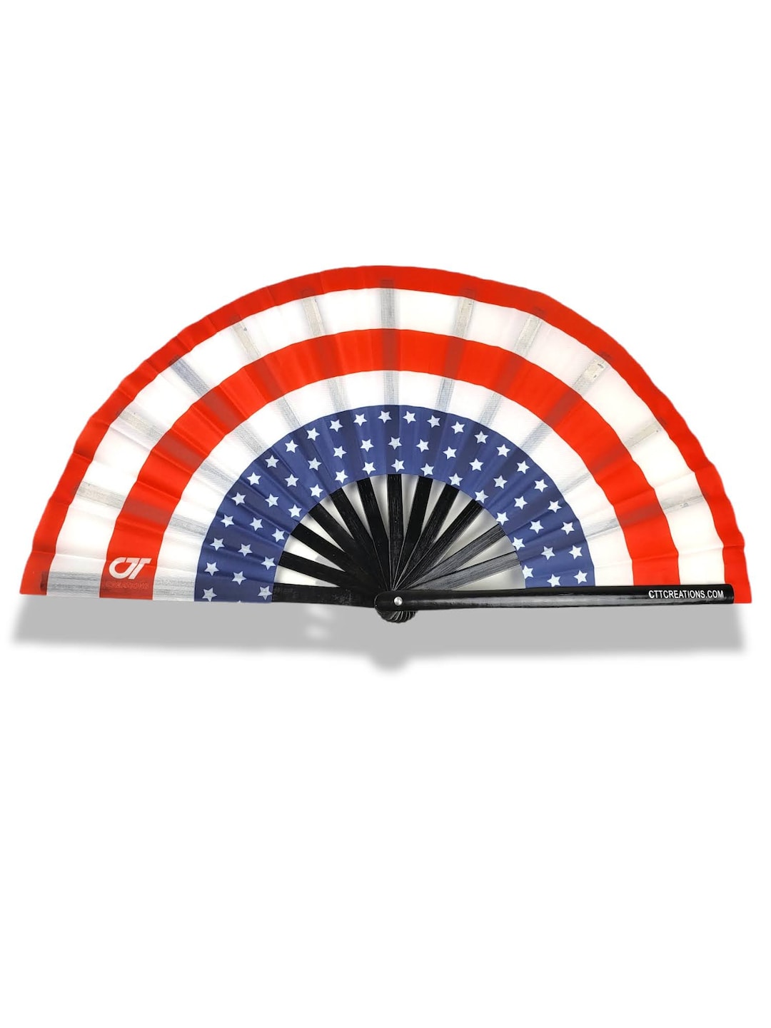 USA American Flag - Pleated Patriotic Flag- Large Hand Fan - Etsy