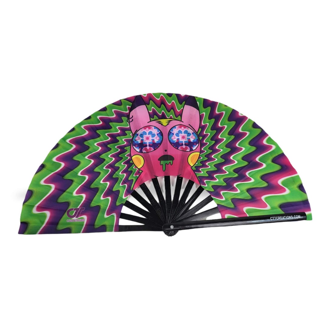 Tripping Anime- Large Hand Fan - Etsy