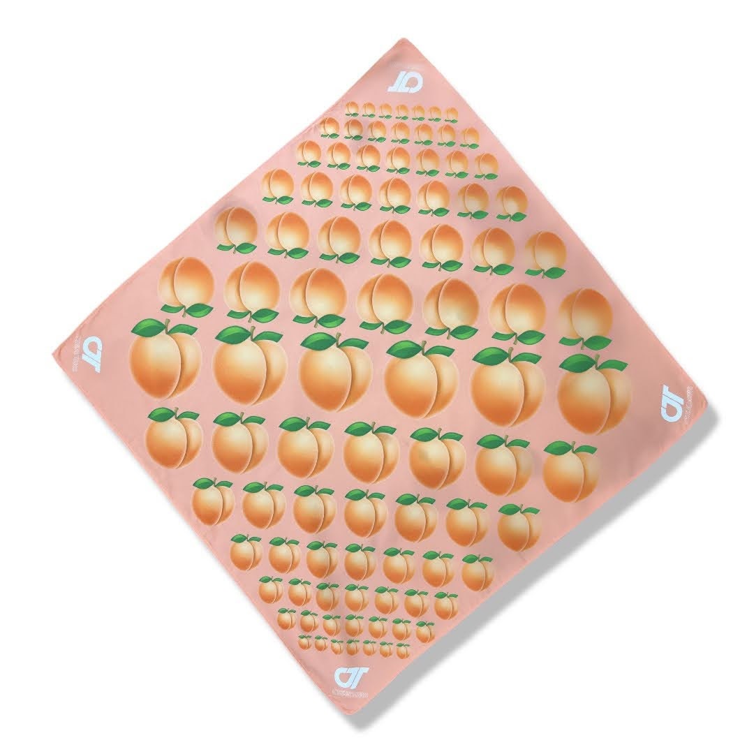 Peach Emoji Rave Bandana - Etsy