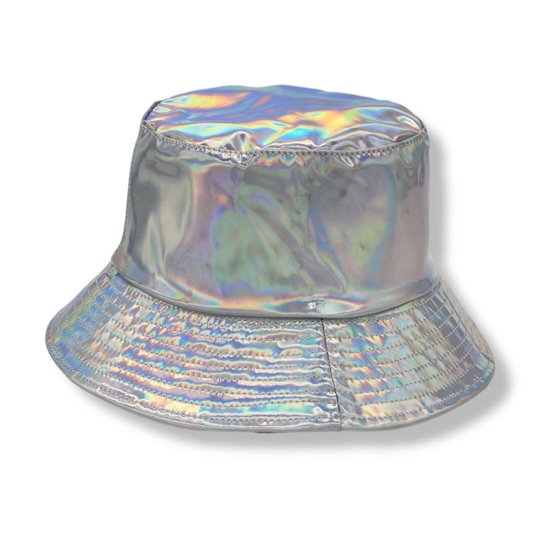 Rainbow Holographic - Bucket Hat - Etsy