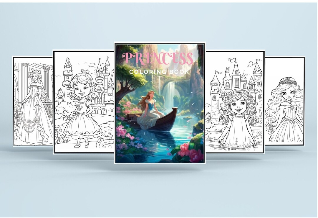 Princess Coloring Book| Instant Download| 130 Pages| Coloring Book for ...
