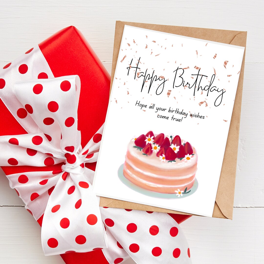 Happy Birthday Card| Instant Download|printable Birthday Card|cute ...