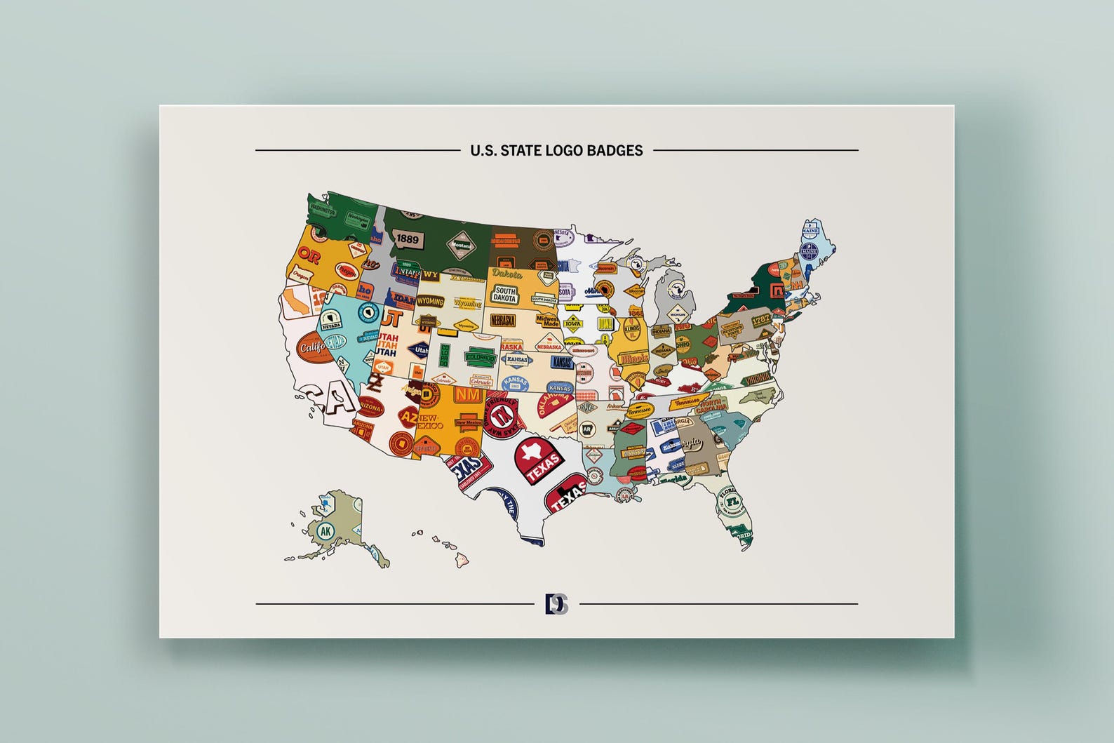 Custom US Map 36x24 - Etsy