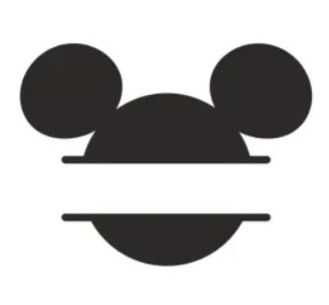 Mickey Head Name SVG - Etsy