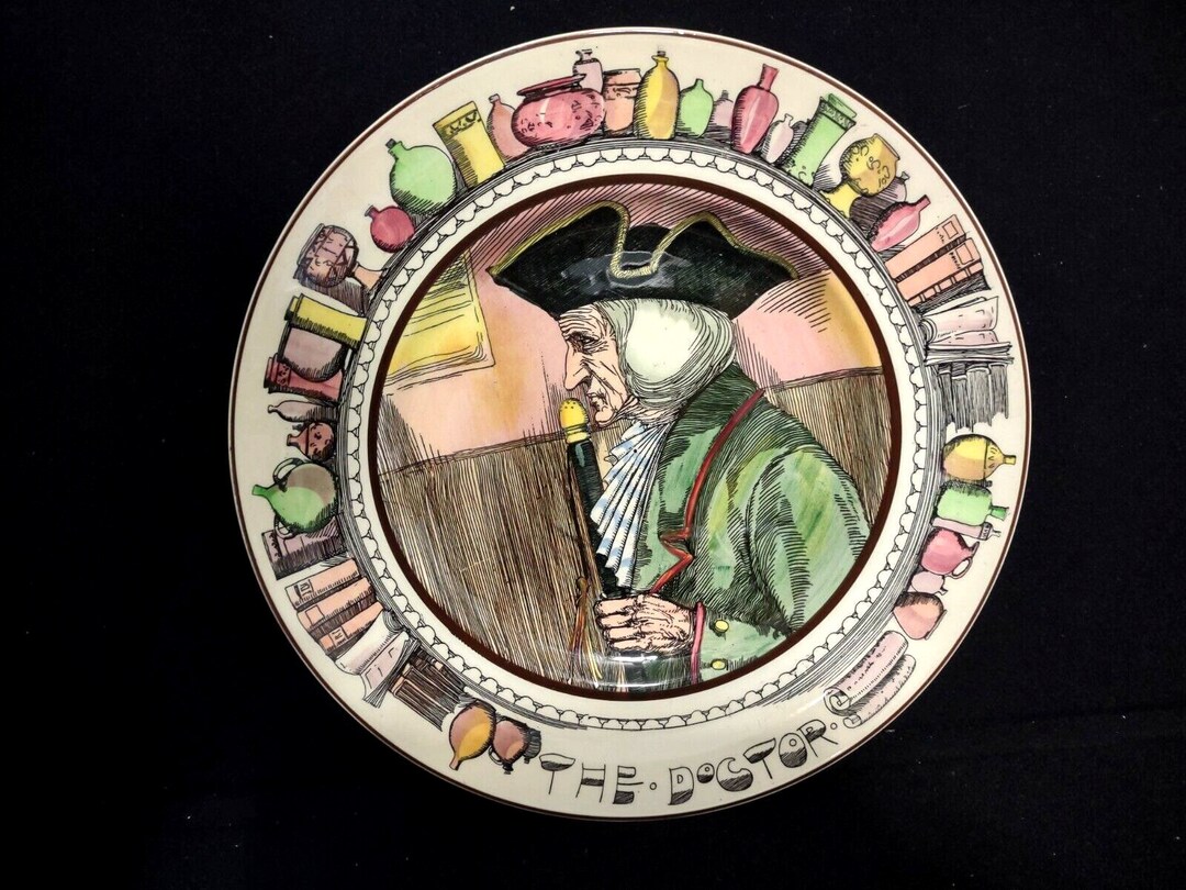 077 Vintage Collectible Royal Doulton the Doctor Plate 10-1/2" - Etsy