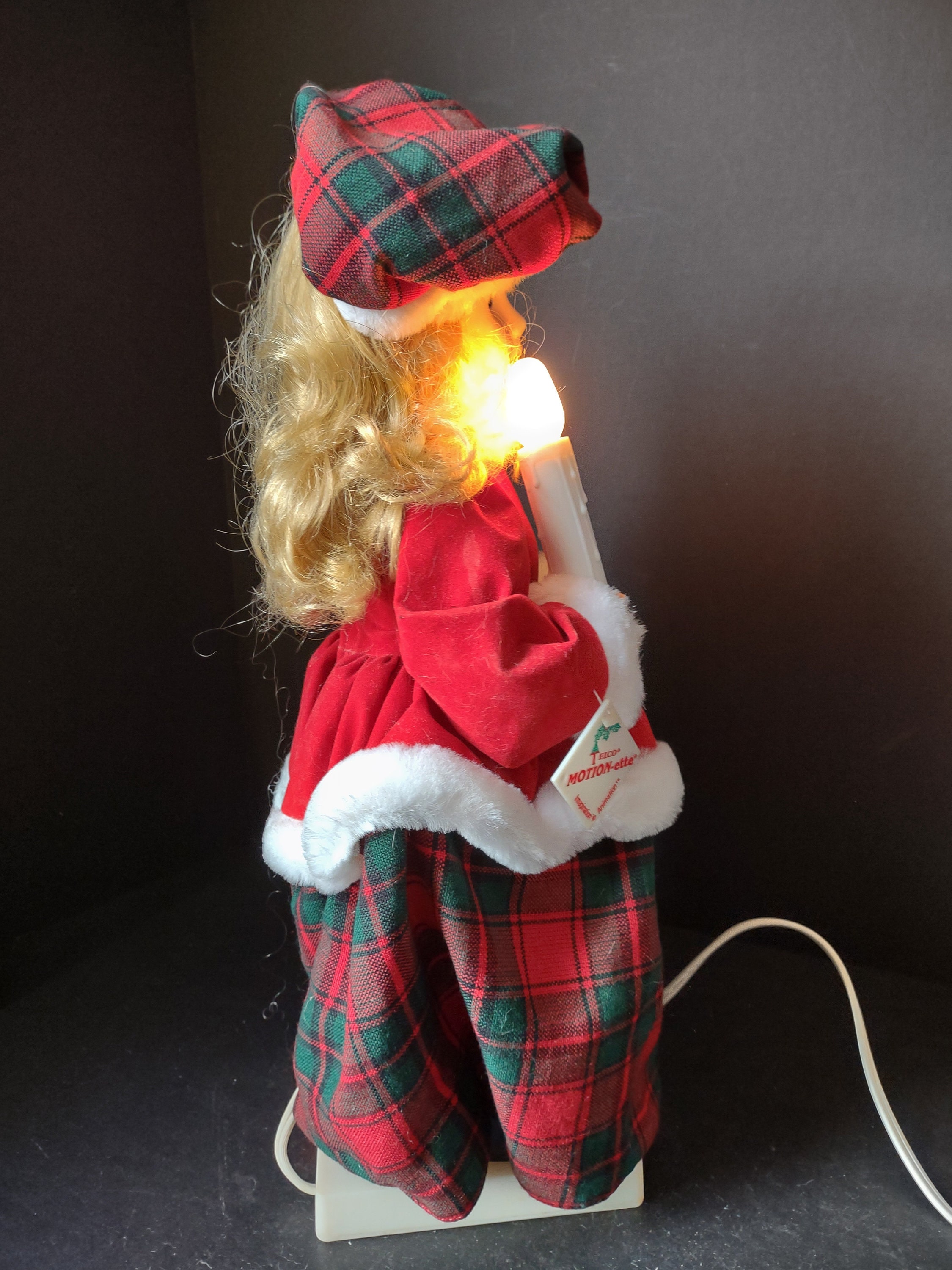 Vintage Original Christmas Motionette Figure Illuminated Animated lot ...
