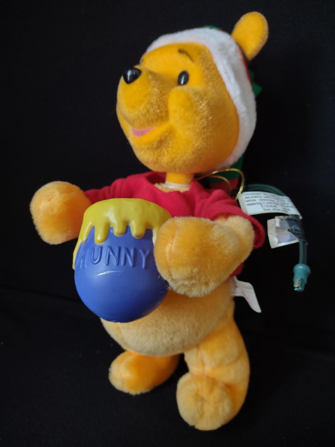 Winnie Pooh Animated Christmas Ornament Plug in EZ Light Plush (lot ...