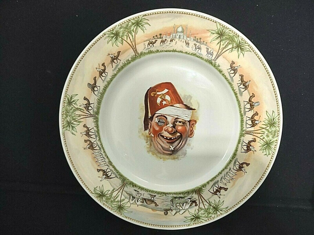 Collectible Vintage Shenango Shriners Clown Masonic Temple USA Plate ...