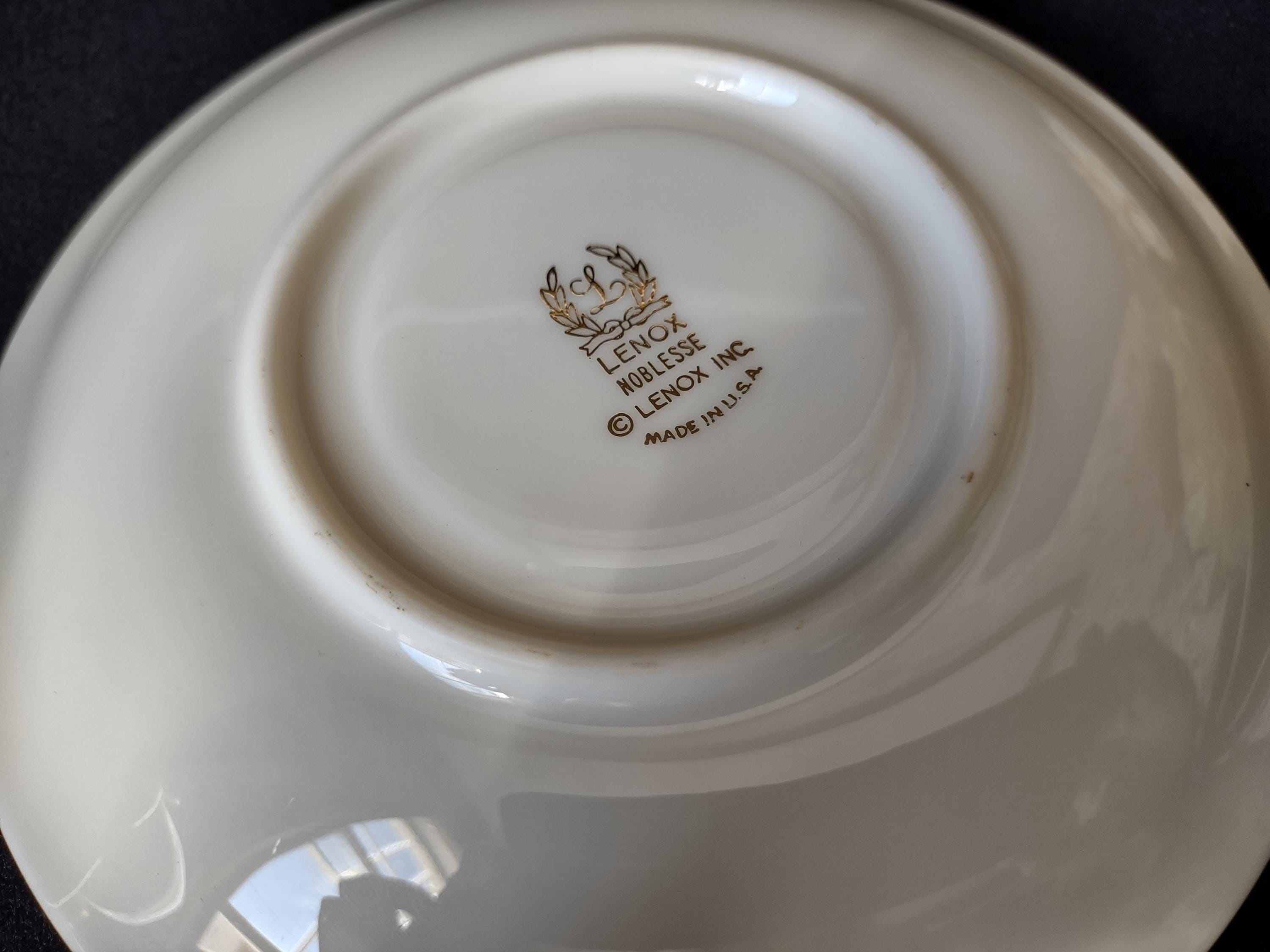Vintage Lenox Noblesse Gold Trim Tea Cup With Saucer (lot 1805) - Etsy