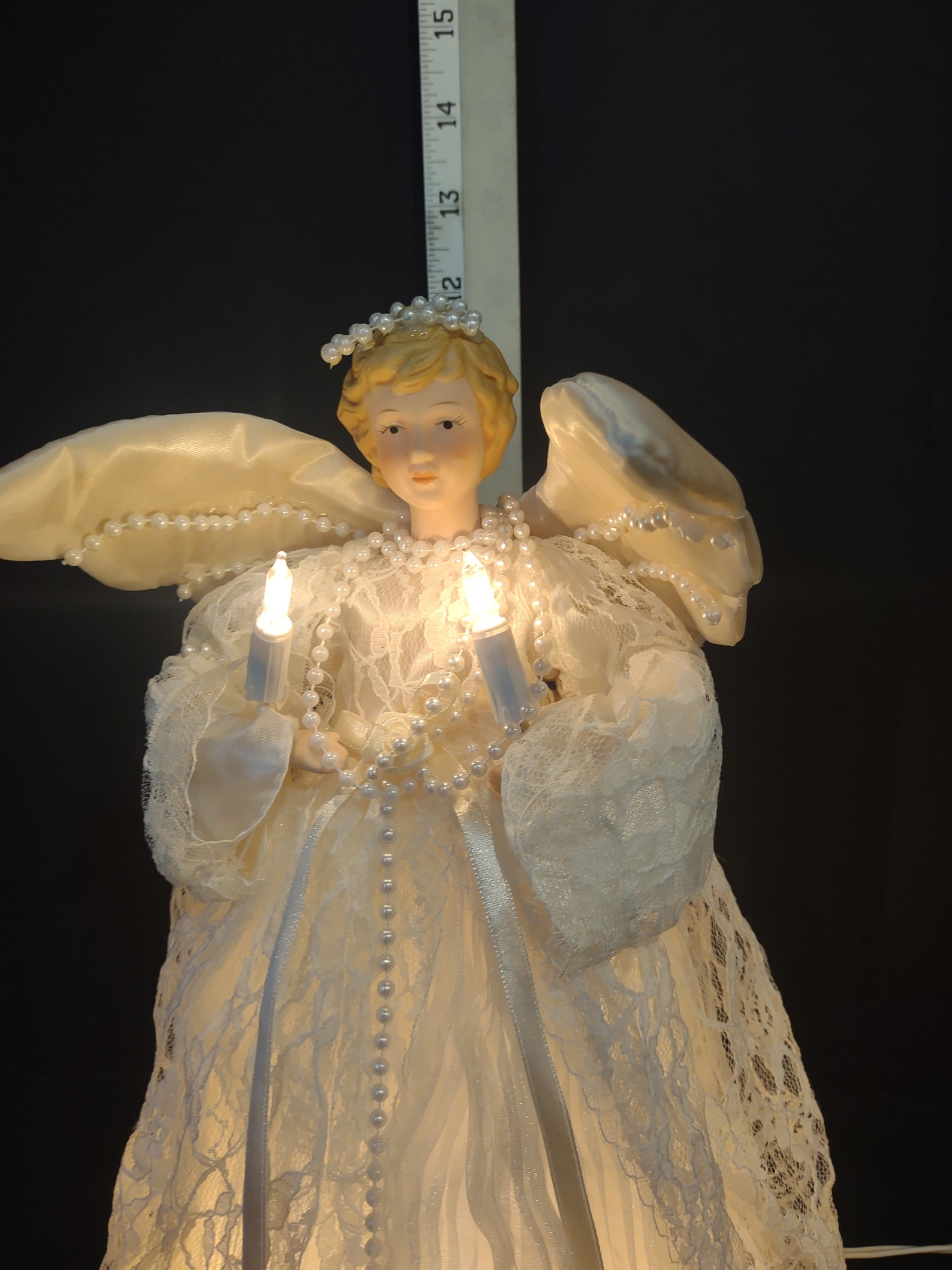 Vintage Christmas Tree Topper White Angel 12 lot 1393 - Etsy