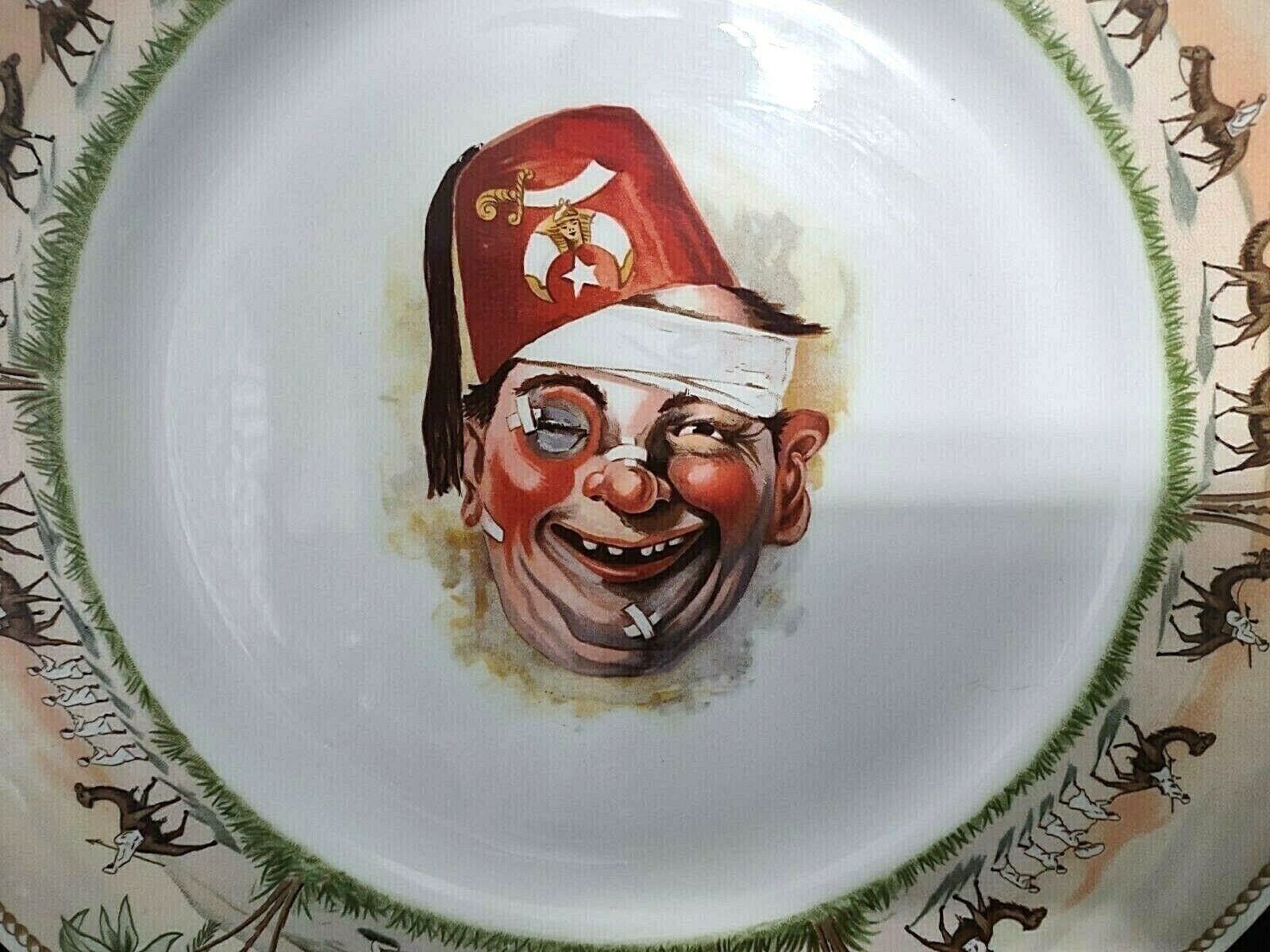 Collectible Vintage Shenango Shriners Clown Masonic Temple USA Plate ...