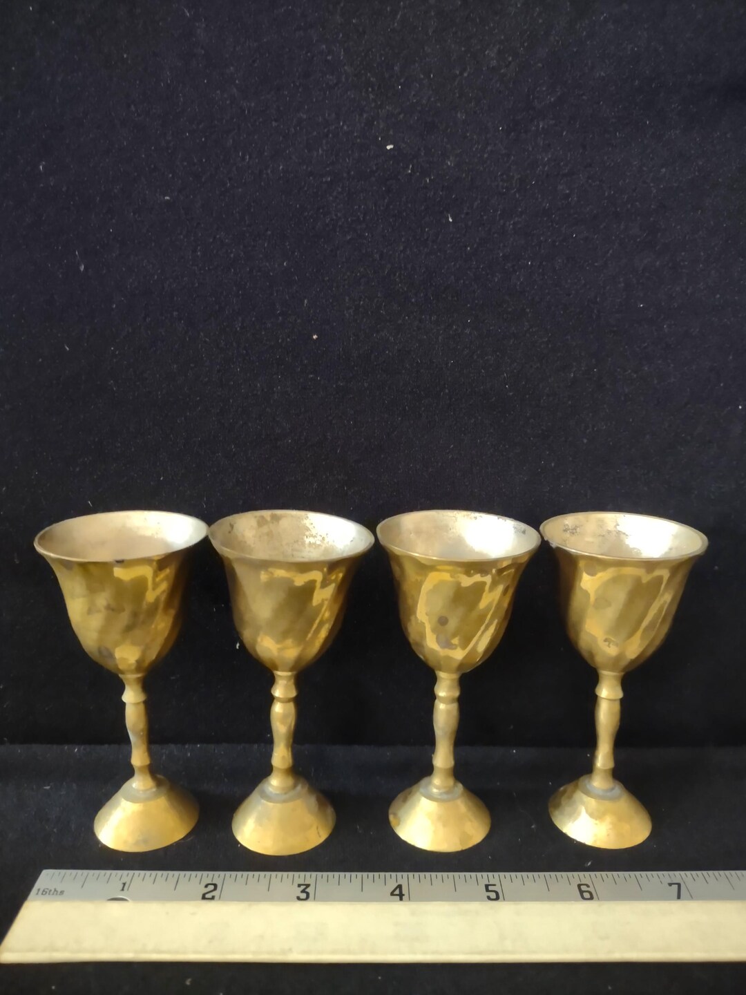 Vintage Brass 4" Goblets/chalices Made in India (lot 3289) - Etsy