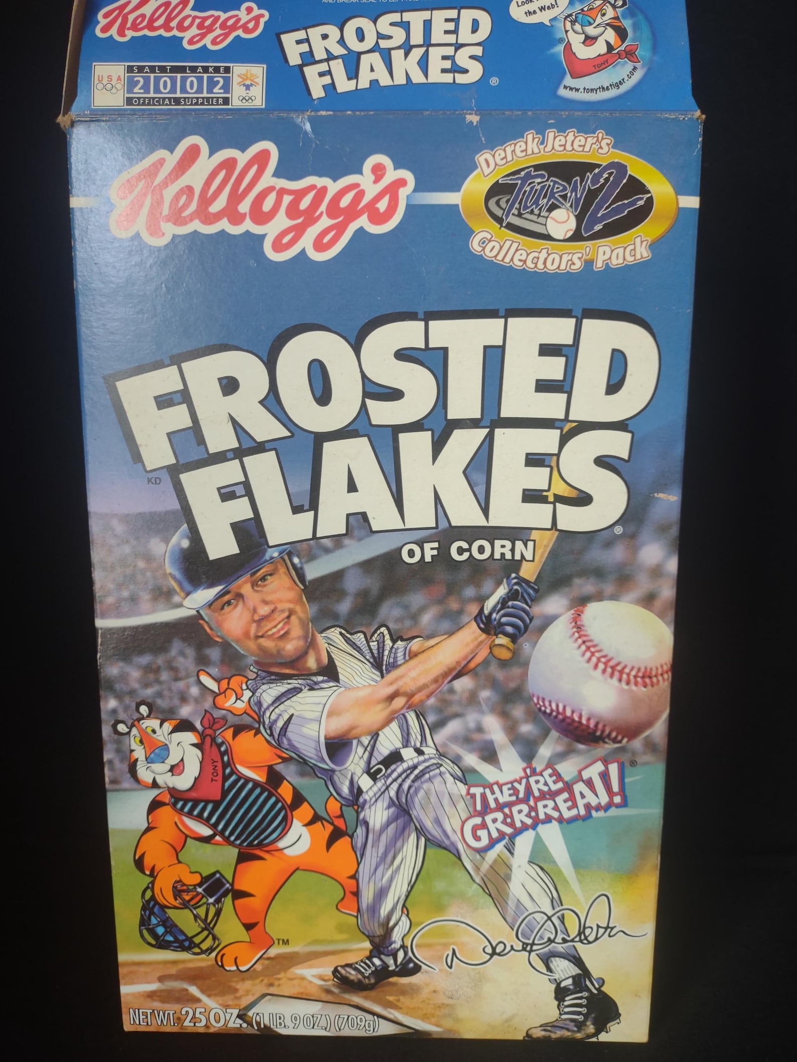 Kellogg's Frosted Flakes Empty Box Derek Jeter lot 2171 - Etsy
