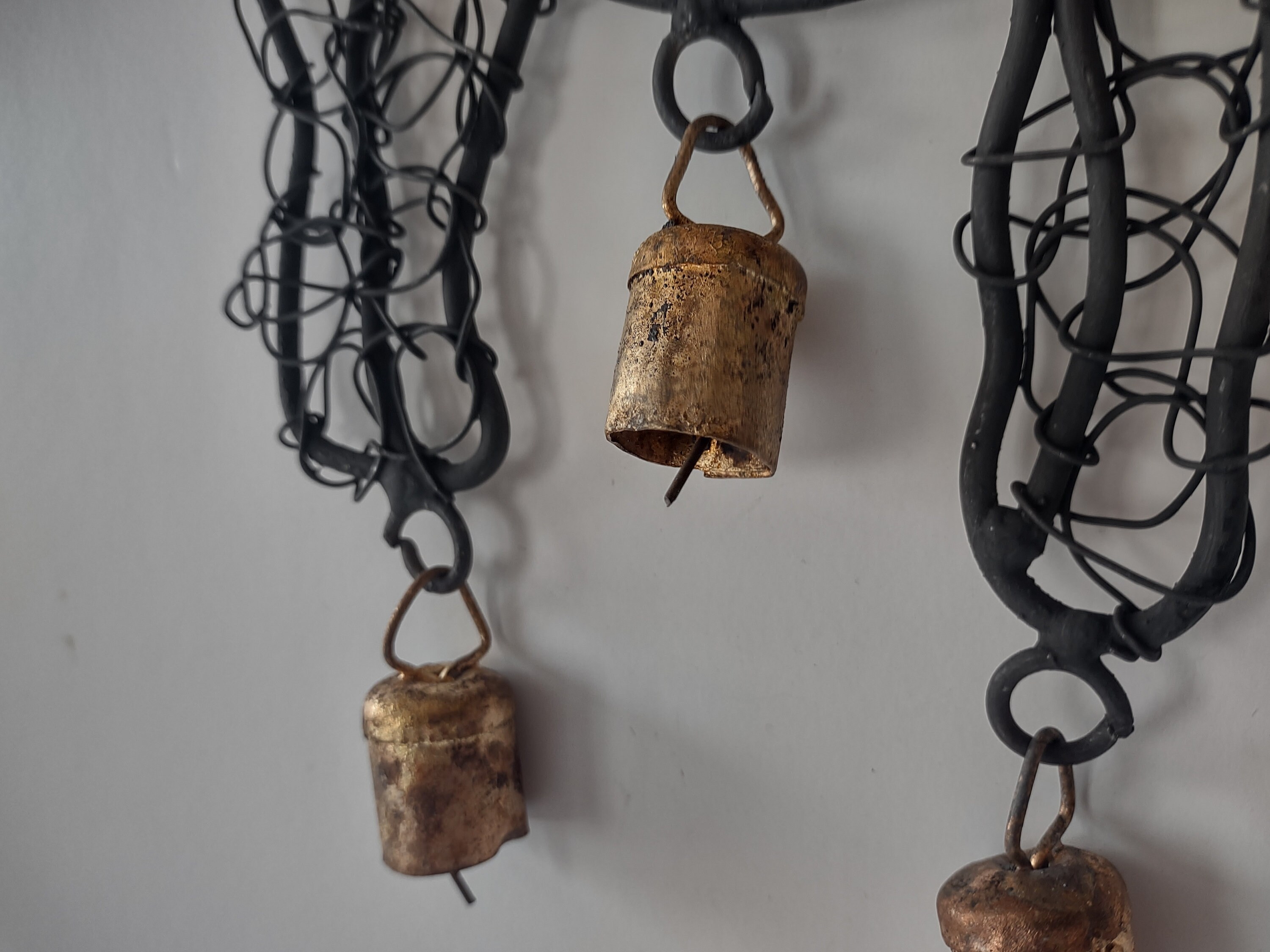 Vintage Primitive Rustic Christian Camel Farmhouse Bell Folk Art Wind ...