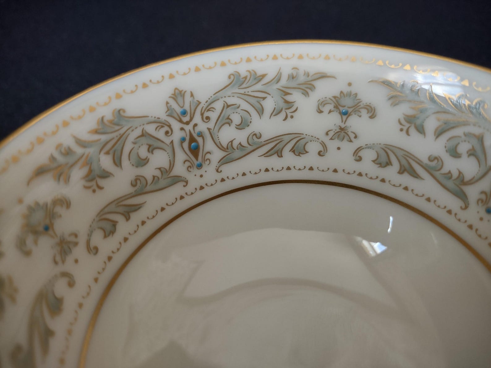 Vintage Lenox Noblesse Gold Trim Tea Cup With Saucer (lot 1805) - Etsy
