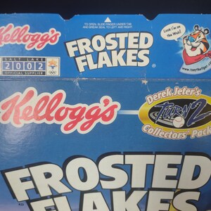 Kellogg's Frosted Flakes Empty Box Derek Jeter lot 2171 - Etsy