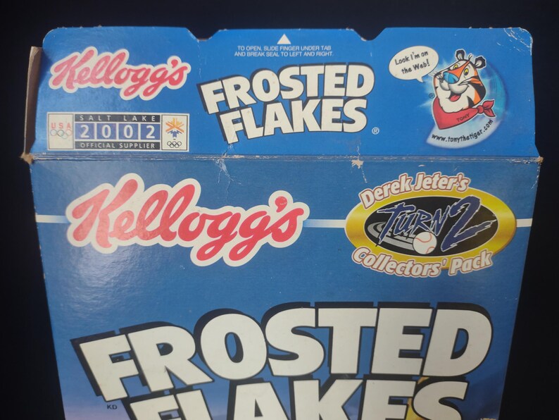 Kellogg's Frosted Flakes Empty Box Derek Jeter lot 2171 - Etsy