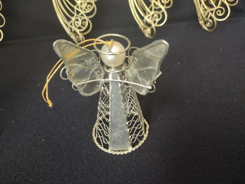 Set of 6 Wire Angels Christmas Ornament (lot 1757) - Etsy