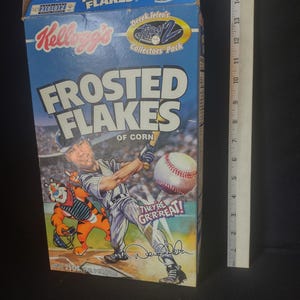 Kellogg's Frosted Flakes Empty Box Derek Jeter lot 2171 - Etsy