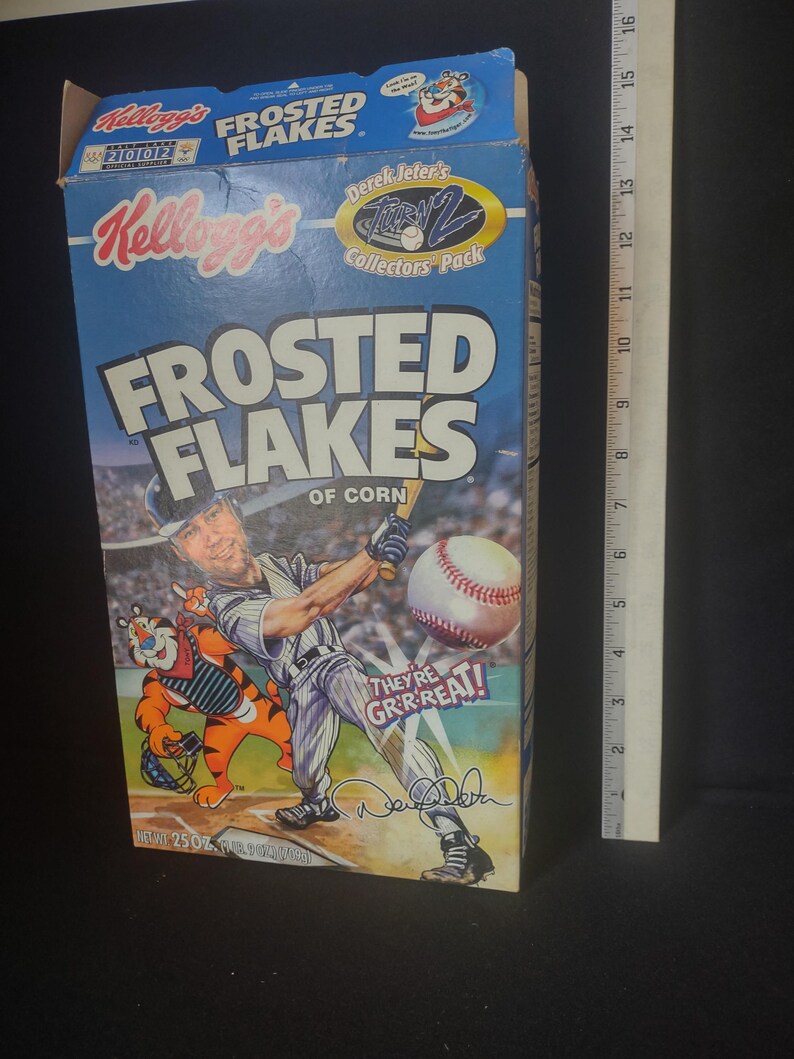 Kellogg's Frosted Flakes Empty Box Derek Jeter lot 2171 - Etsy