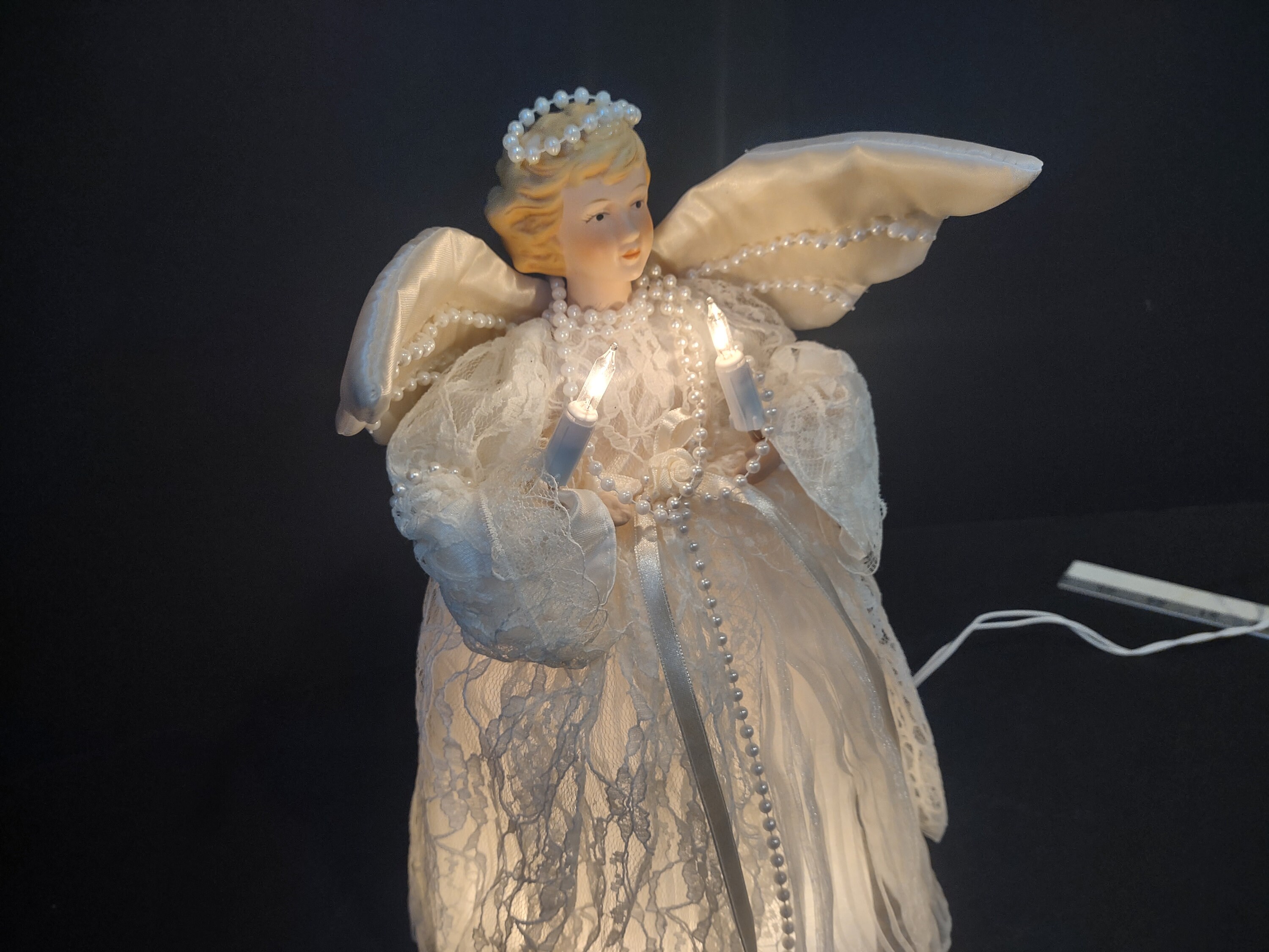 Vintage Christmas Tree Topper White Angel 12 lot 1393 - Etsy