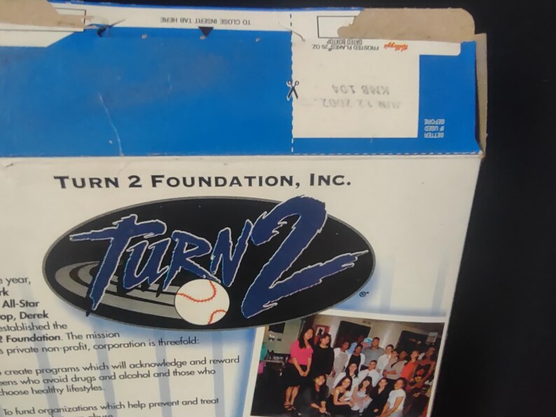 Kellogg's Frosted Flakes Empty Box Derek Jeter lot 2171 - Etsy