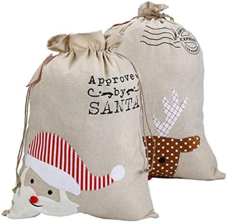 Large Christmas Santa Sack Personalised Xmas Christmas Gift - Etsy