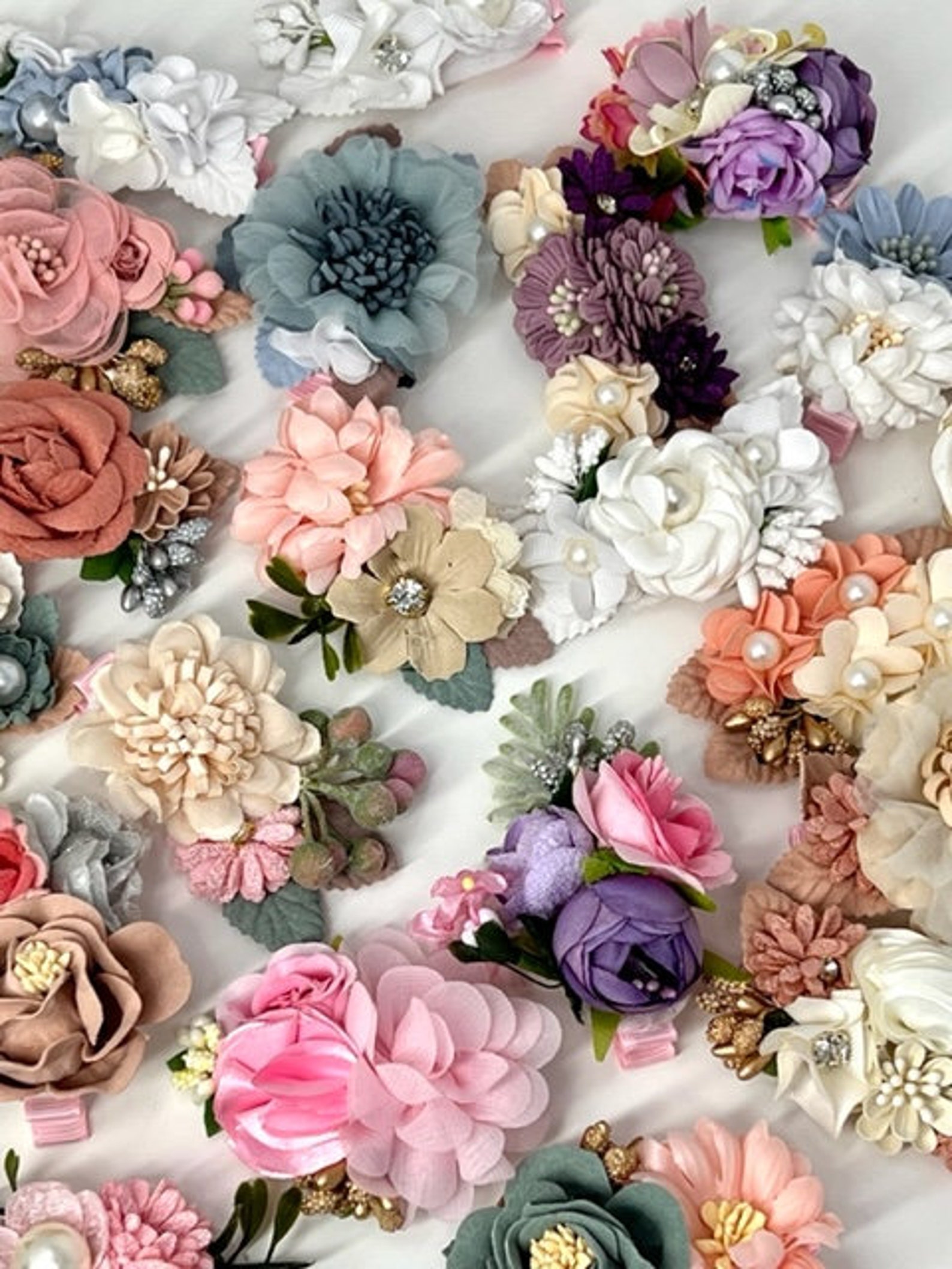 Flower Hair Clip Toddler Flower Clip Girls and Women Hair - Etsy
