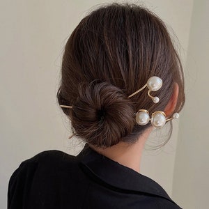 Large Bun Holder Stick , Gold Hair Pin ,braided Hair Pin ...