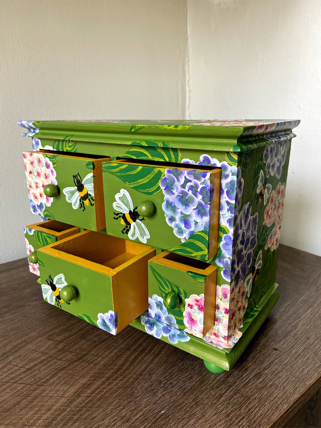 Floral Bee Jewelry Box - Etsy