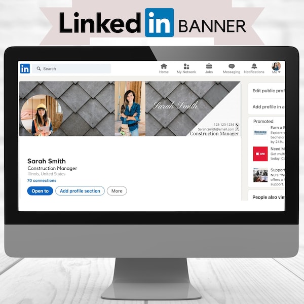 Linkedin Banner Construction - Etsy