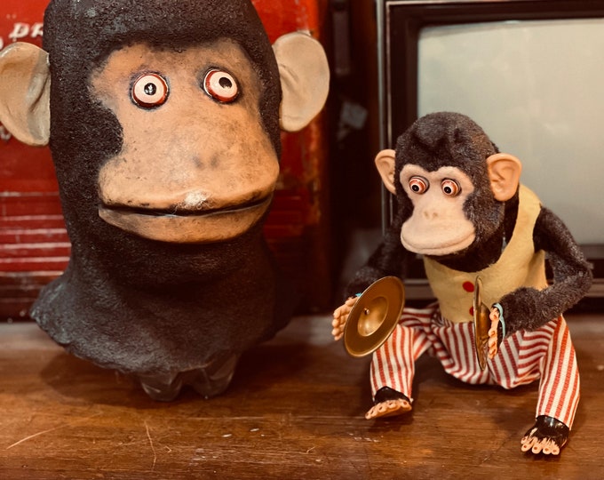 1960s Jolly Chimp Cymbal Playing Creepy Vintage Monkey Toy With Box - Etsy