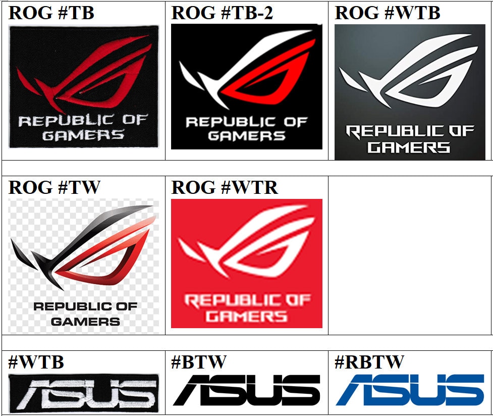 Asus Republic of Gamers ROG Computer Badge Iron on Embroidered Patch - Etsy