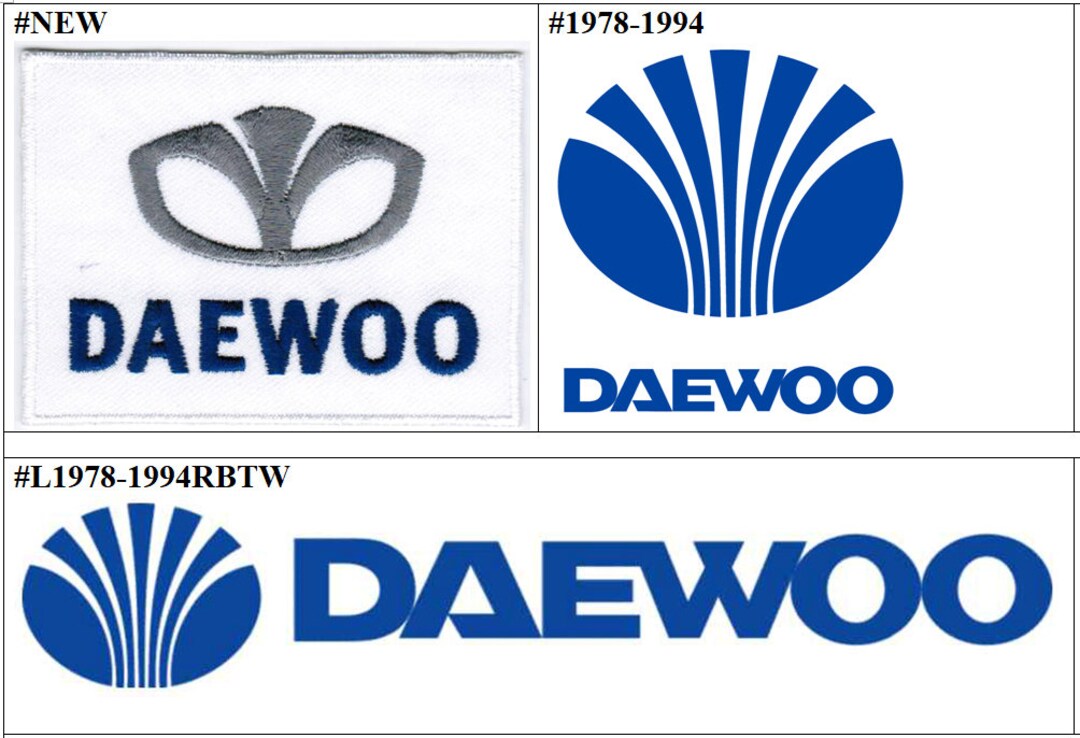 Daewoo Motor Company Automaker Car Racing Badge Iron on Embroidered ...
