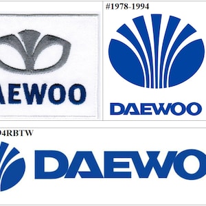 Daewoo Motor Company Automaker Car Racing Badge Iron on Embroidered ...