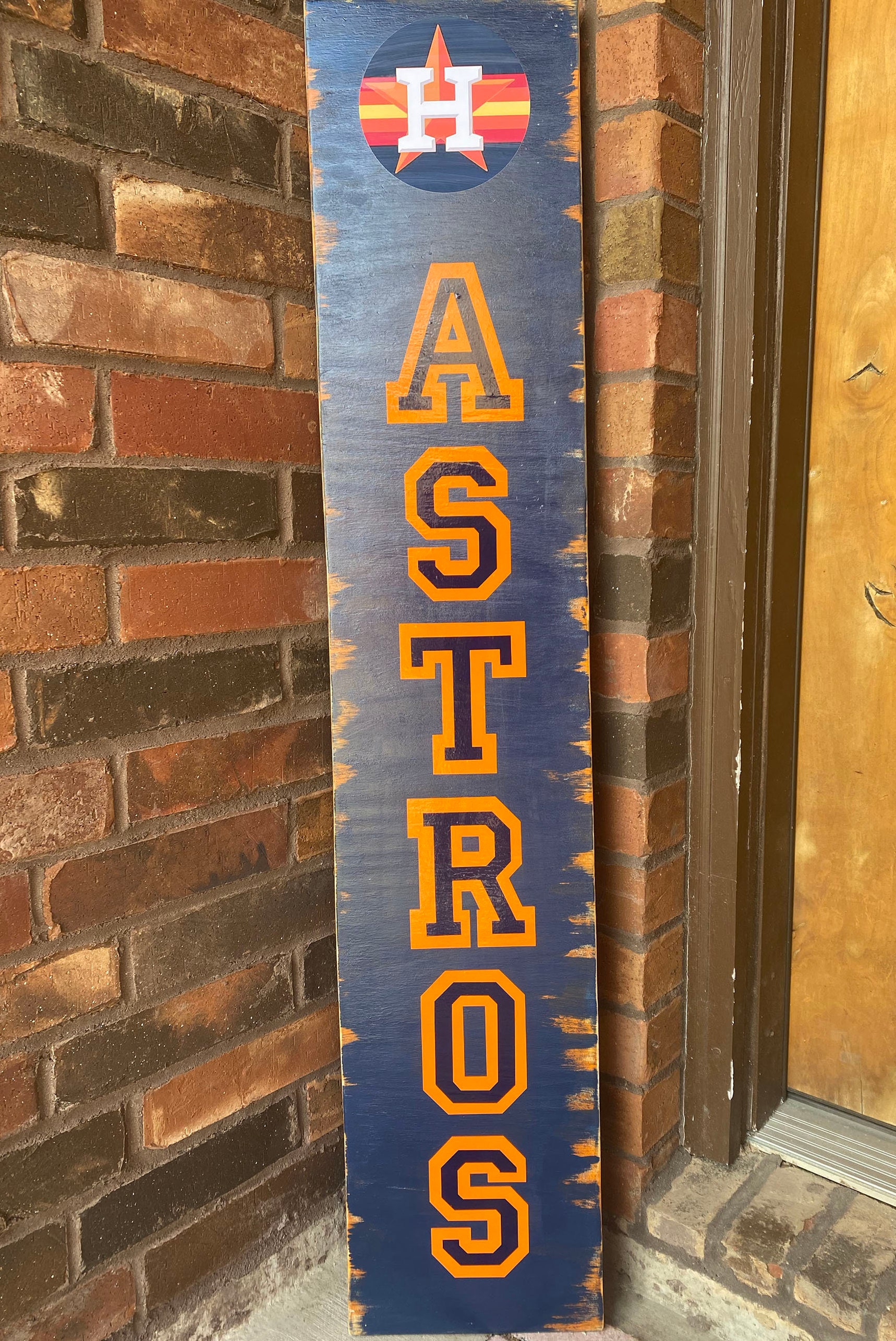 Two-sided Sports Team Porch Sign, Dallas Cowboys, Houston Astros - Etsy