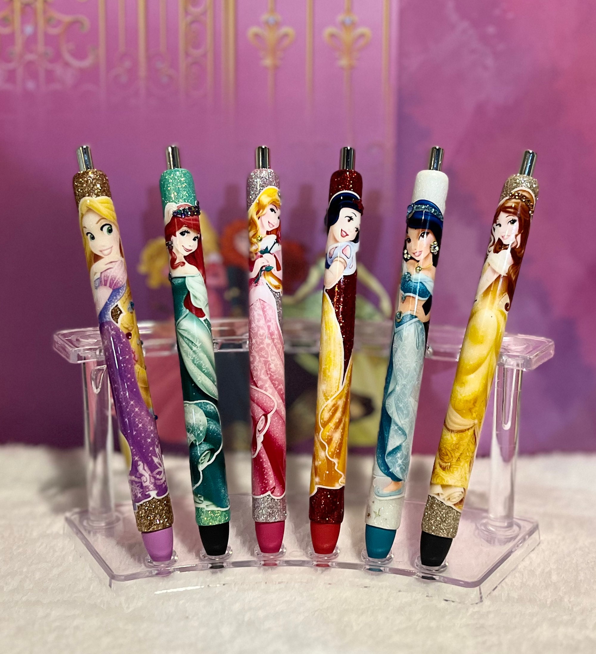 Disney UV Resin Pens Accented With Gems / Refillable - Etsy