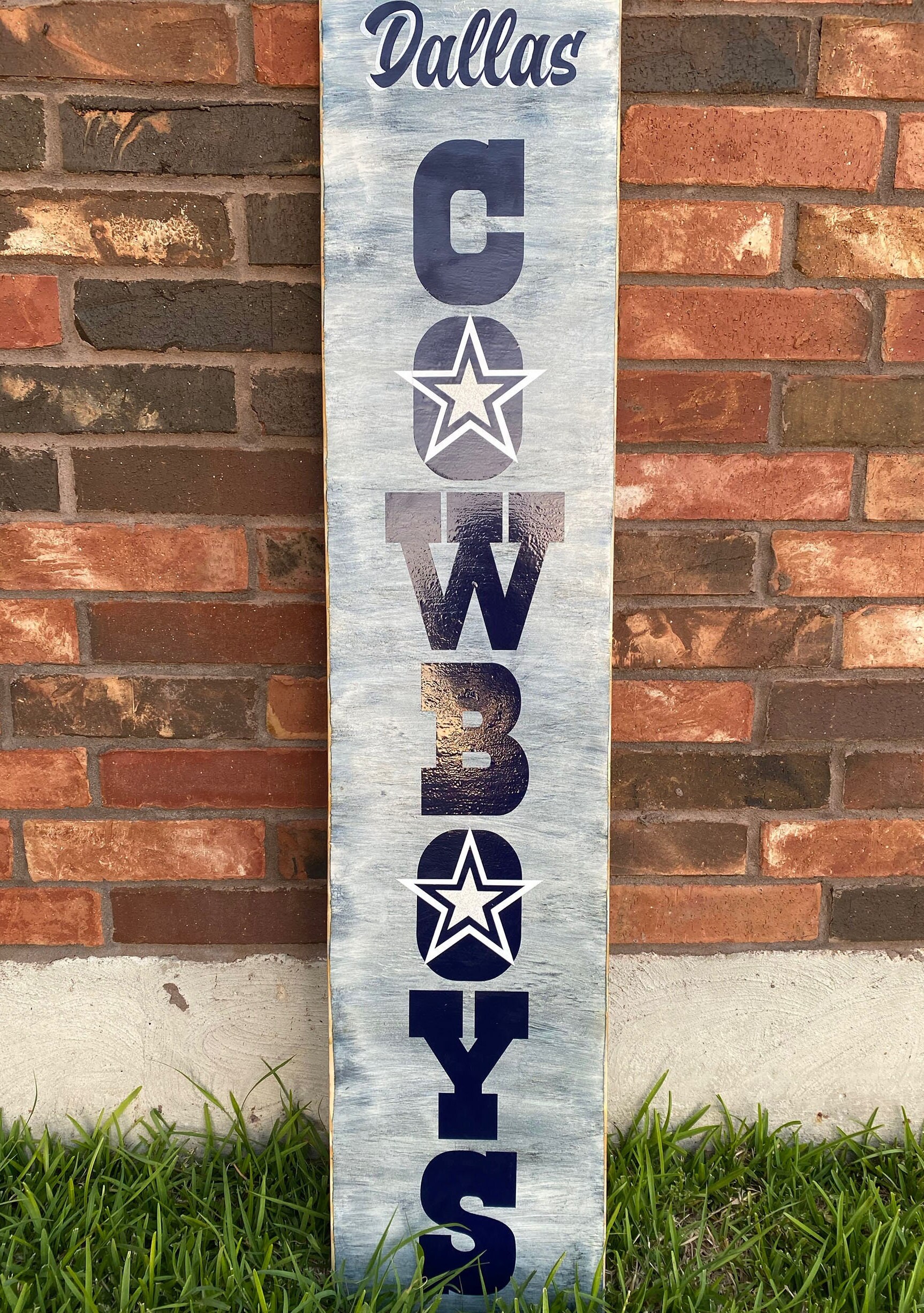 Two-sided Sports Team Porch Sign, Dallas Cowboys, Houston Astros - Etsy
