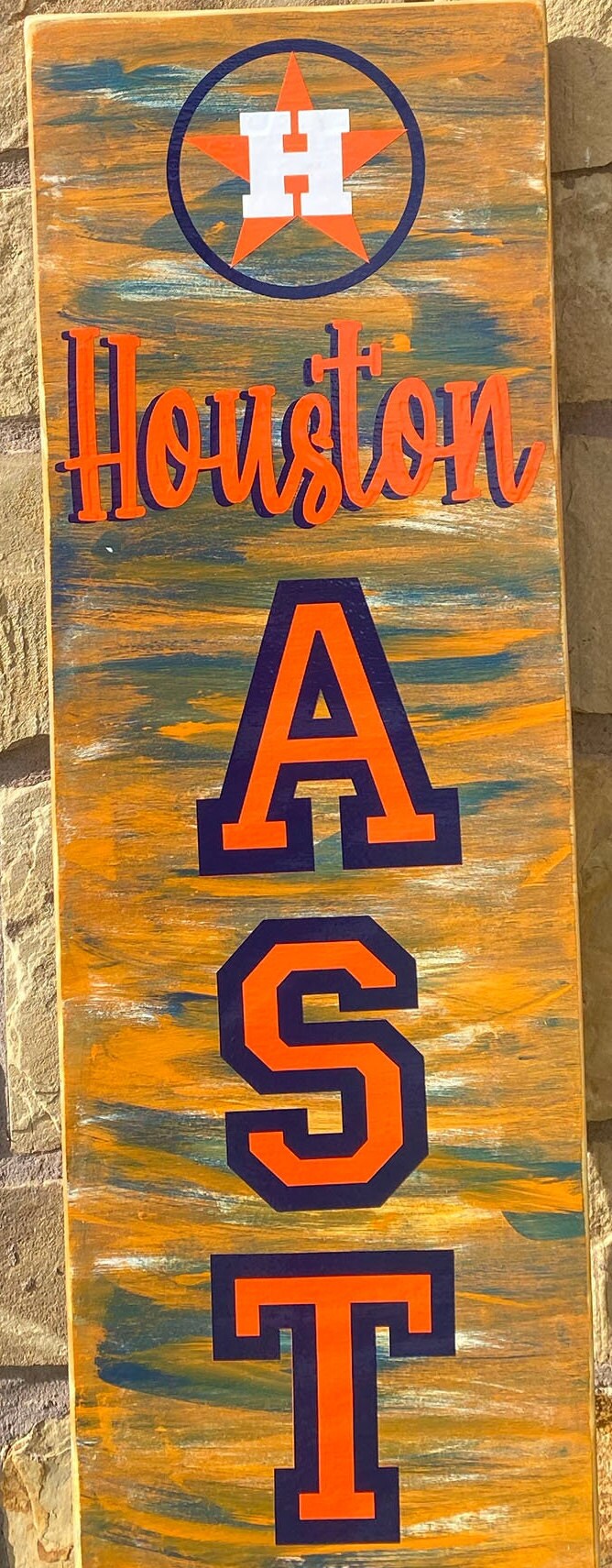 Wooden Porch Sign Two-sided Dallas Cowboys Houston Astros - Etsy