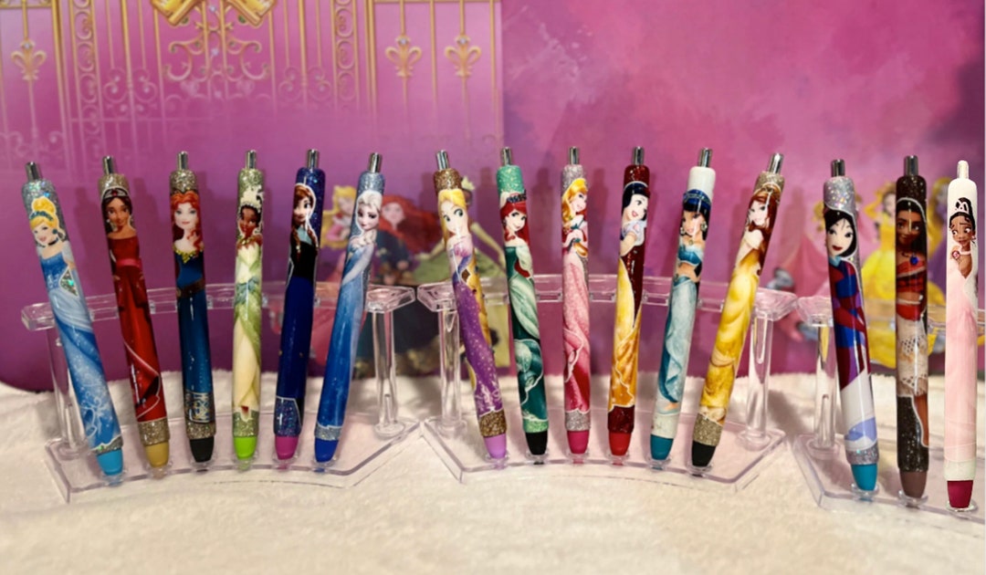 Disney UV Resin Pens Accented With Gems / Comes With FREE Black ...