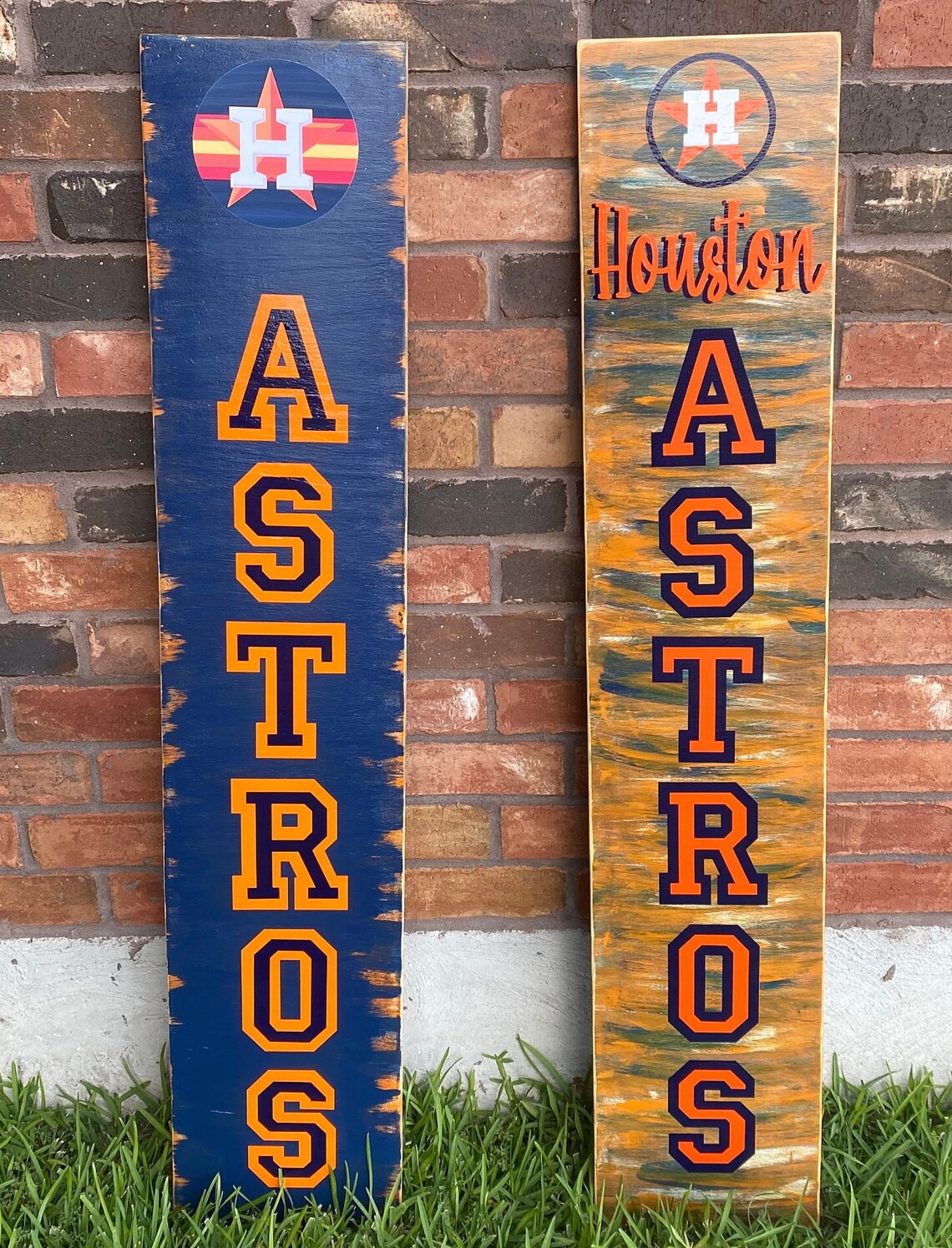 Two-sided Sports Team Porch Sign, Dallas Cowboys, Houston Astros - Etsy