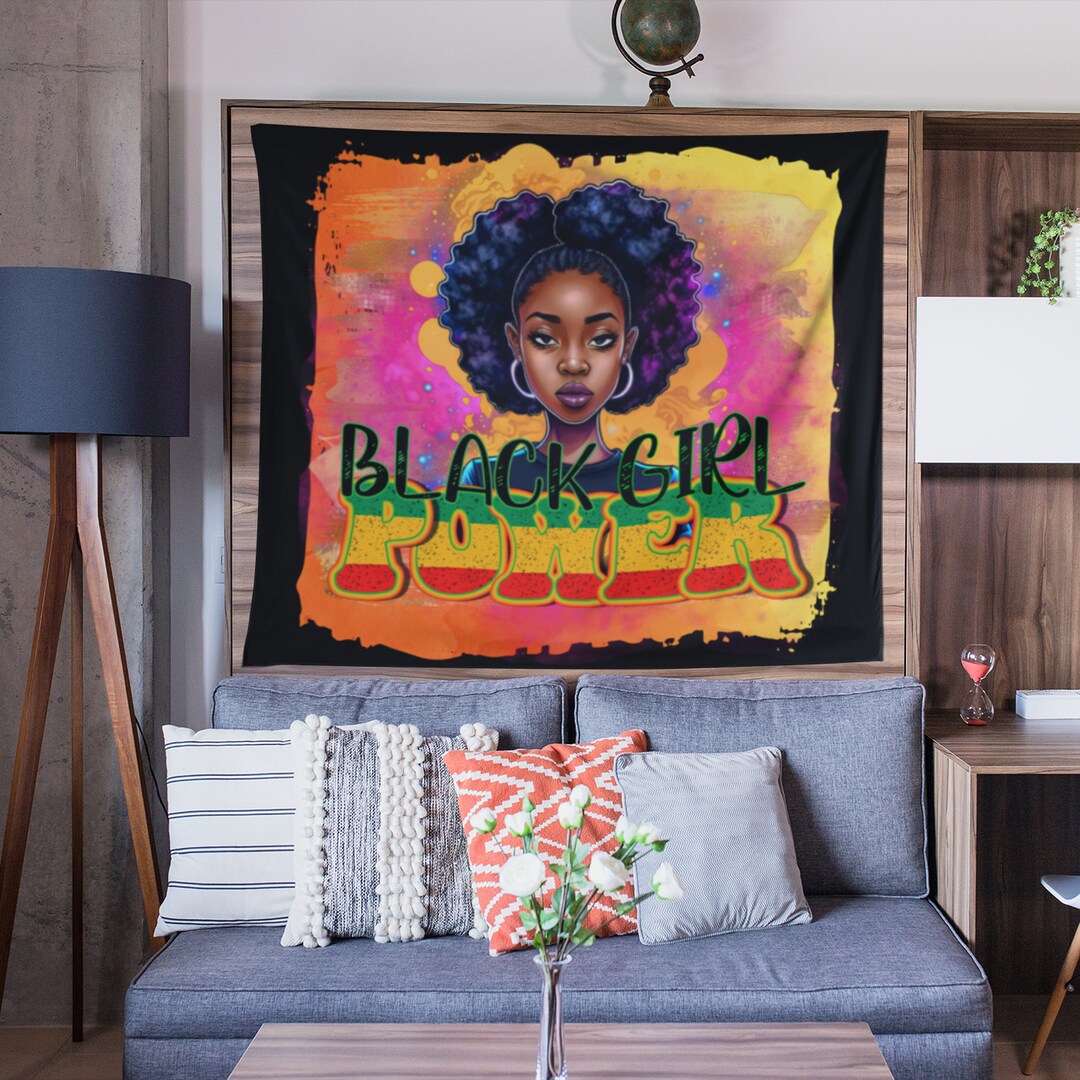 Black Girl Power Series Queen 1 Wall Tapestry - Etsy