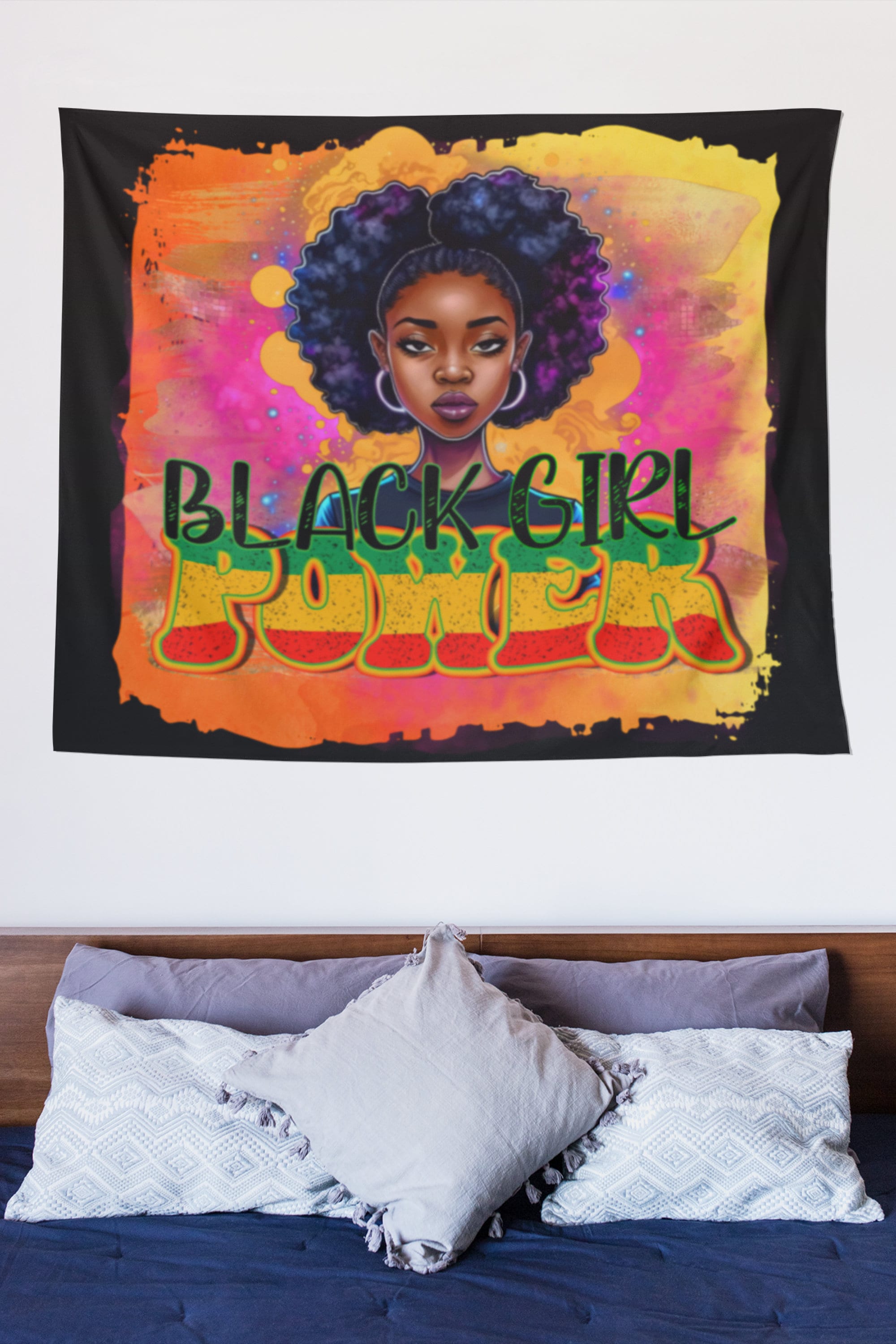 Black Girl Power Series Queen 1 Wall Tapestry - Etsy